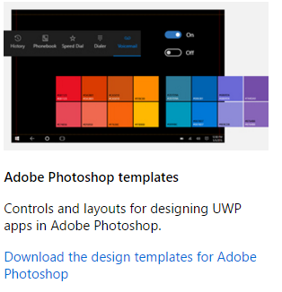 Dot.Blog | UWP : Templates pour Photoshop